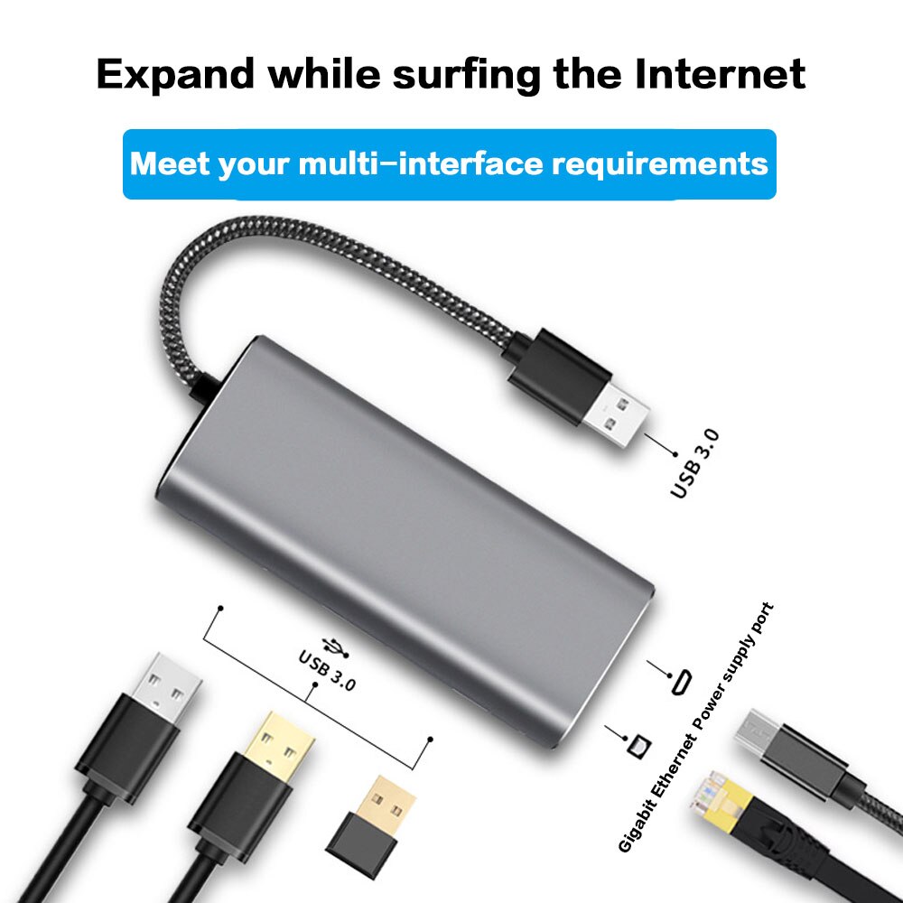 T288 Drive gratis 5 in 1 USB/type c naar Multi USB... – Vicedeal