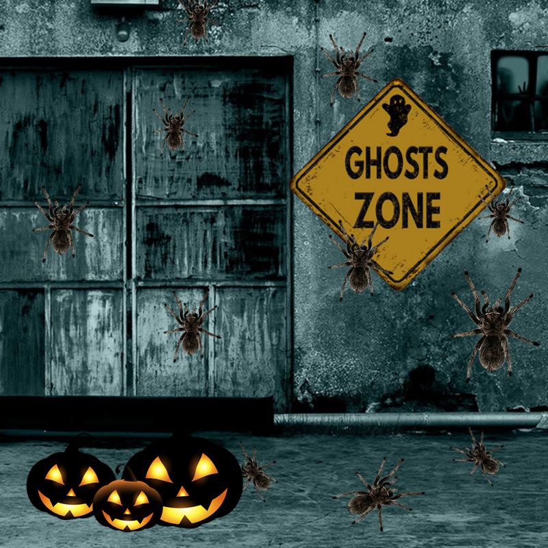 Halloween Bloody Restroom Sign Warning Stickers Ha... – Vicedeal