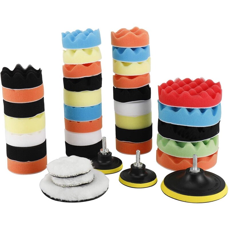 Polijsten Pad Kit 39Pcs Auto Boor Polijsten Pad Se... – Grandado