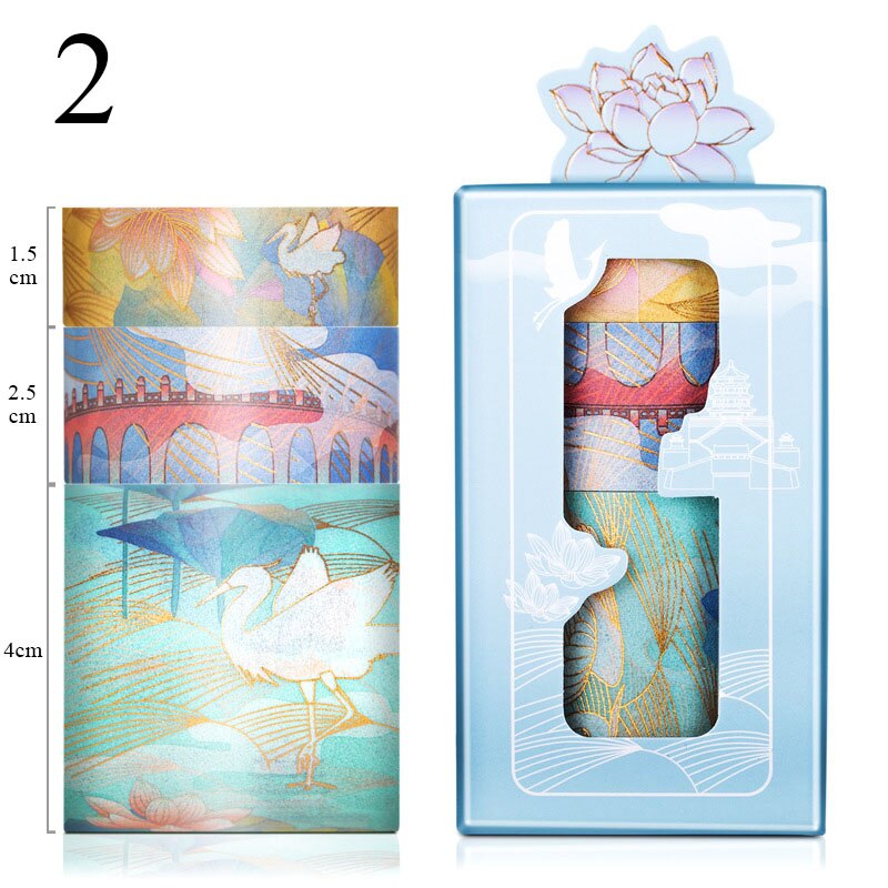 3 st/set sommarpalats washi tejp kinesisk lyx mask... – Grandado
