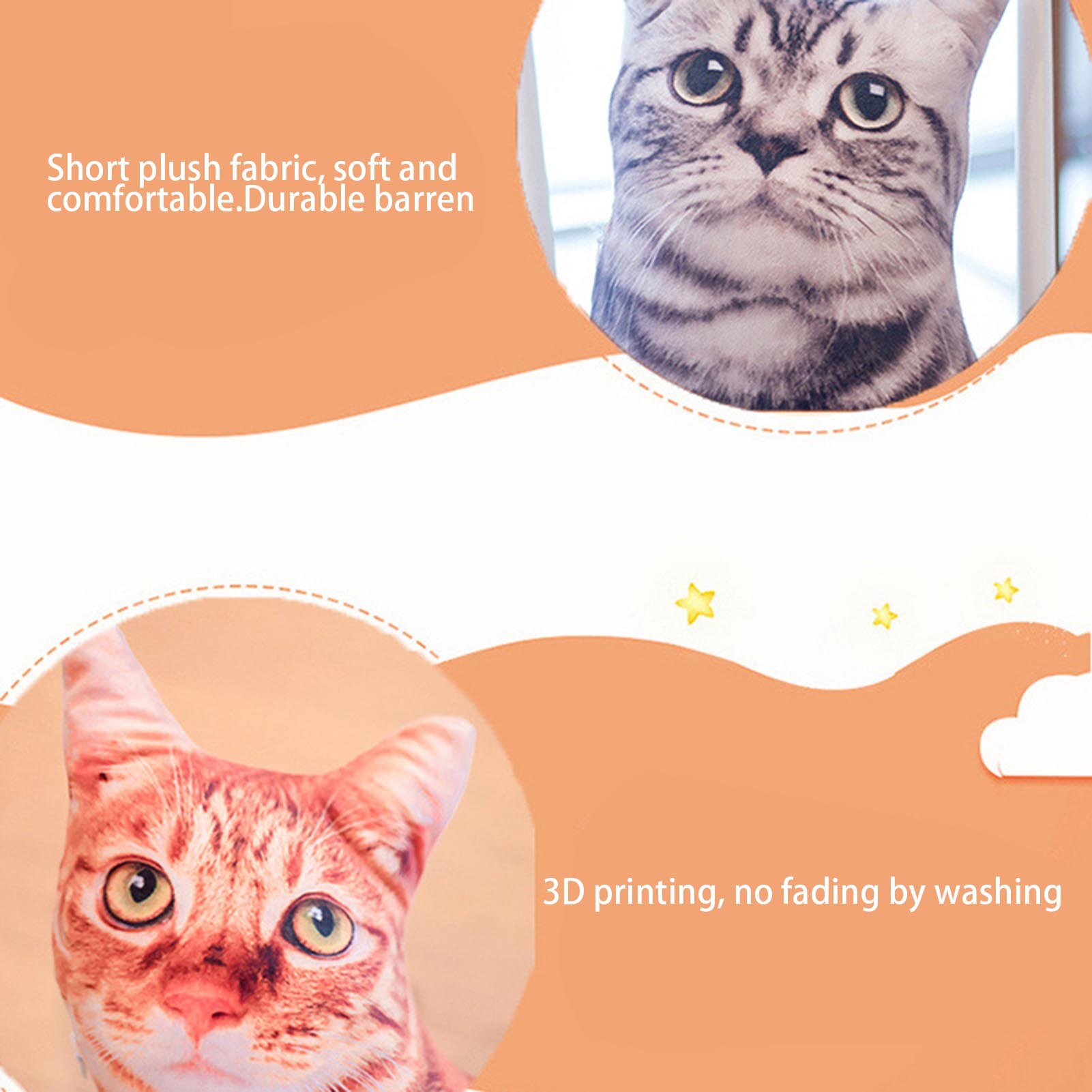 50cm Cute Simulation Three-dimension Cat Pillow Ti... – Grandado