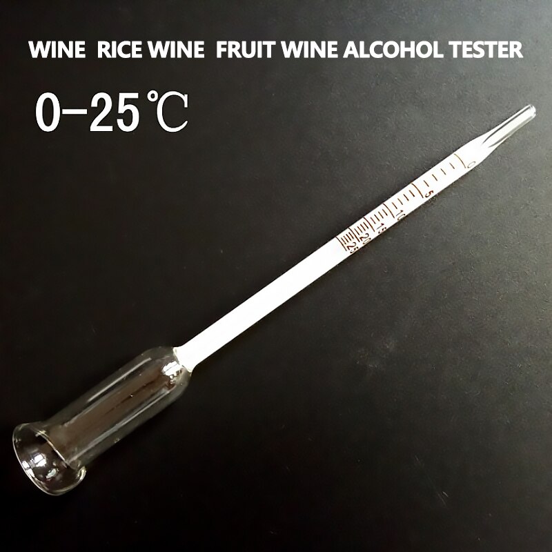 0 to 25 Degree Glass Wine Shaker Alcohol Meter Vin... – Grandado