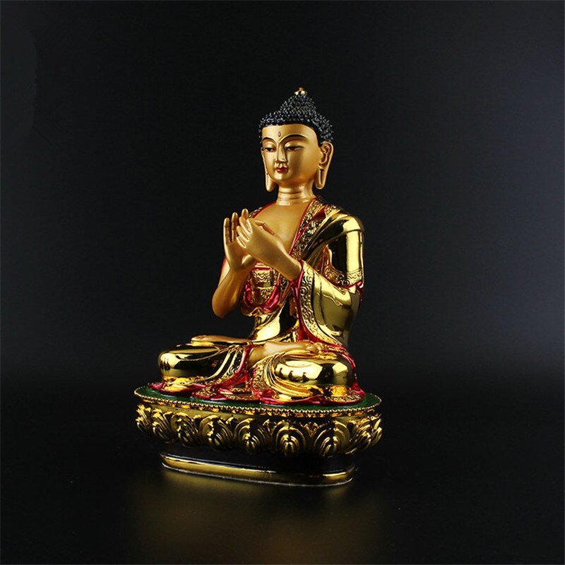 Exquisite Big Buddha Statue 20.5cm Gold Colored Pl... – Grandado