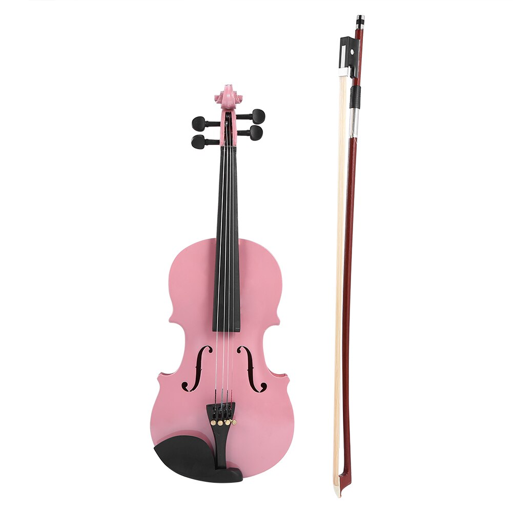 1/8 Size Gloss Natural Acoustic Violin Fiddle with... – Vicedeal