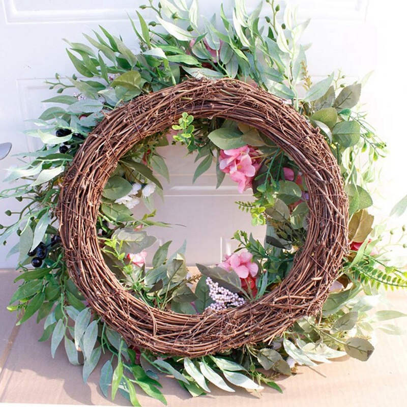 55cm Rose Wreath, Large Rustic Farmhouse Decorativ... – Grandado