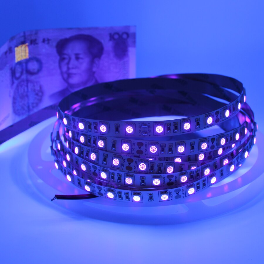 UV led strip black light 5050 395-405nm 5V 12V 24V... – Vicedeal