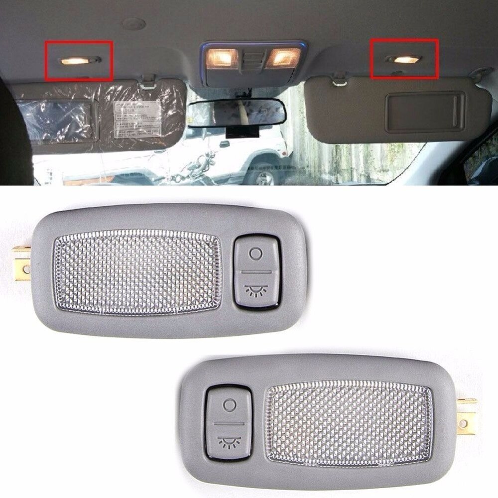 2Pcs OEM Genuine Interior Vanity Lamp LH RH Gray F... – Grandado