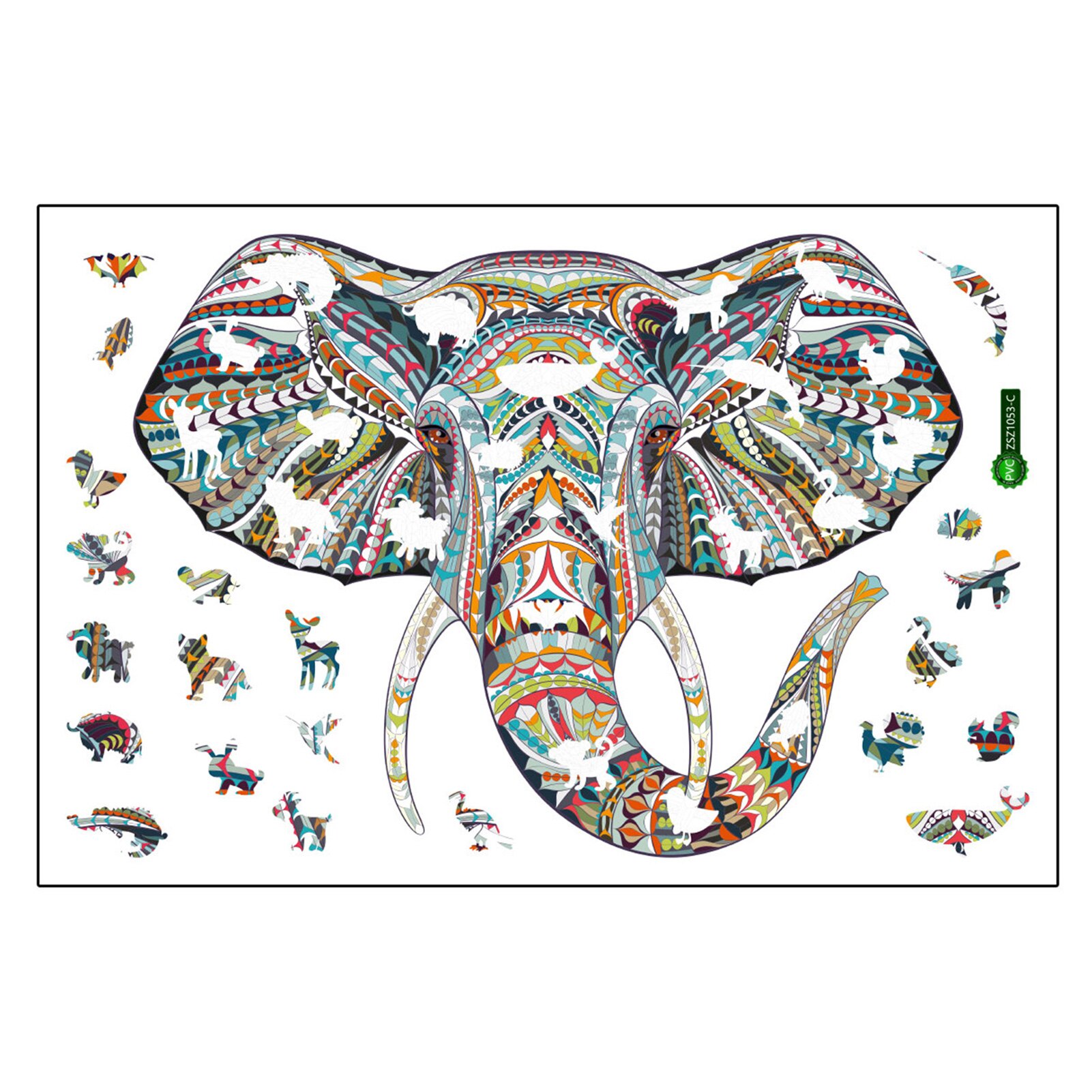 Unieke Home Decor Stickers Dier Legpuzzels Olifant... – Vicedeal