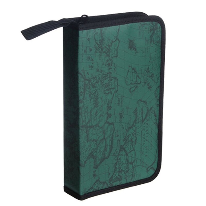 Green World Map Pattern CD VCD DVD Discs Storage C... – Vicedeal