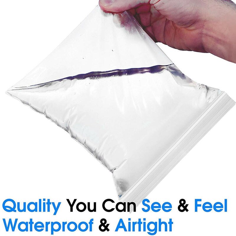 500Pcs Resealable Zipper Closure Bags Self Seal Cl... – Vicedeal