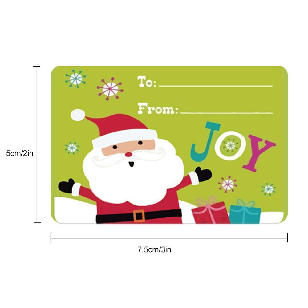 6 Designs Adhesive Christmas Name Tags Seal Labels... – Grandado