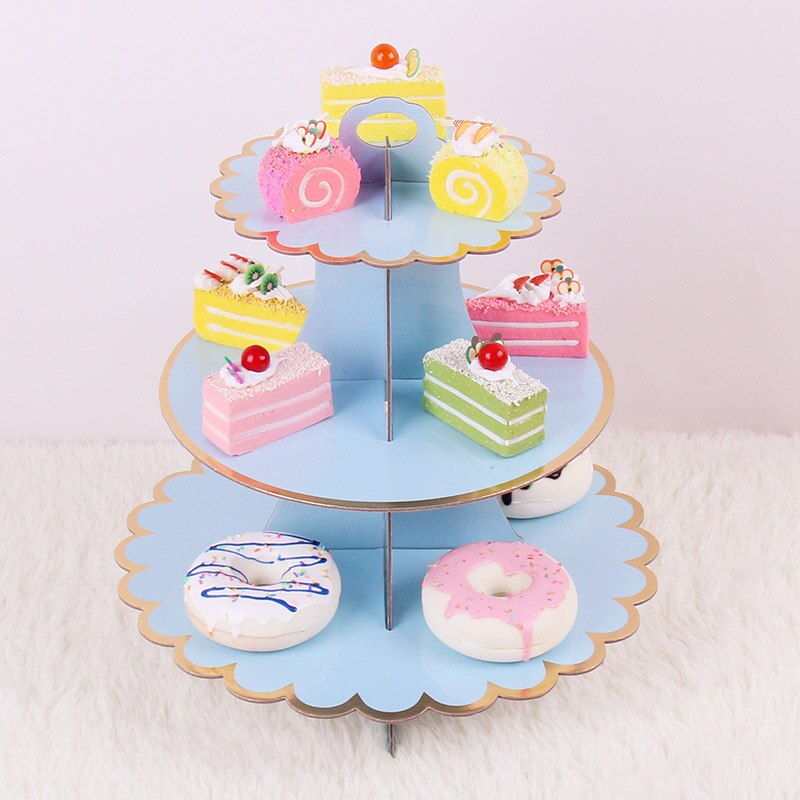 3-Layer Cupcake Stand Ronde Kartonnen Cupcake Houd... – Vicedeal