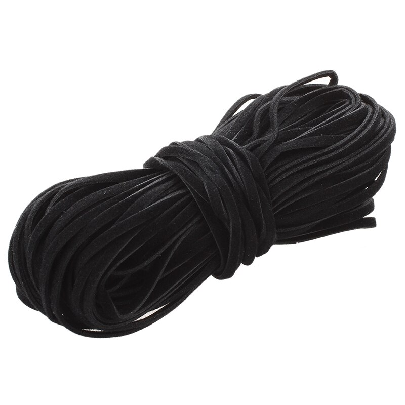 18m Suede Leather String Ribbon Cord 2mm Black DIY... – Vicedeal