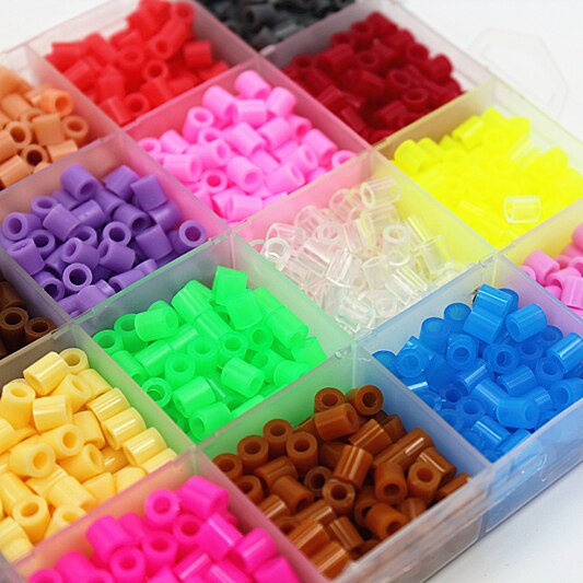 5mm 24 colour hama perler beads 2400pcs boxed set ... – Grandado