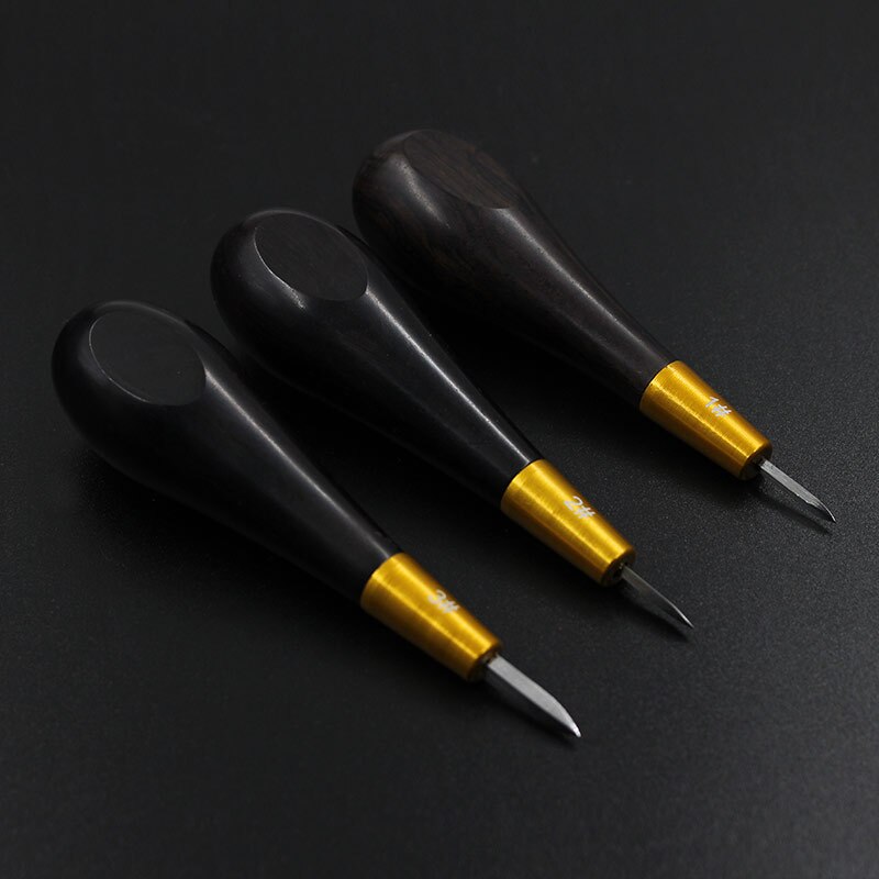1PCS Rhombus Awl leather wooden handle Awl tool fo... – Grandado