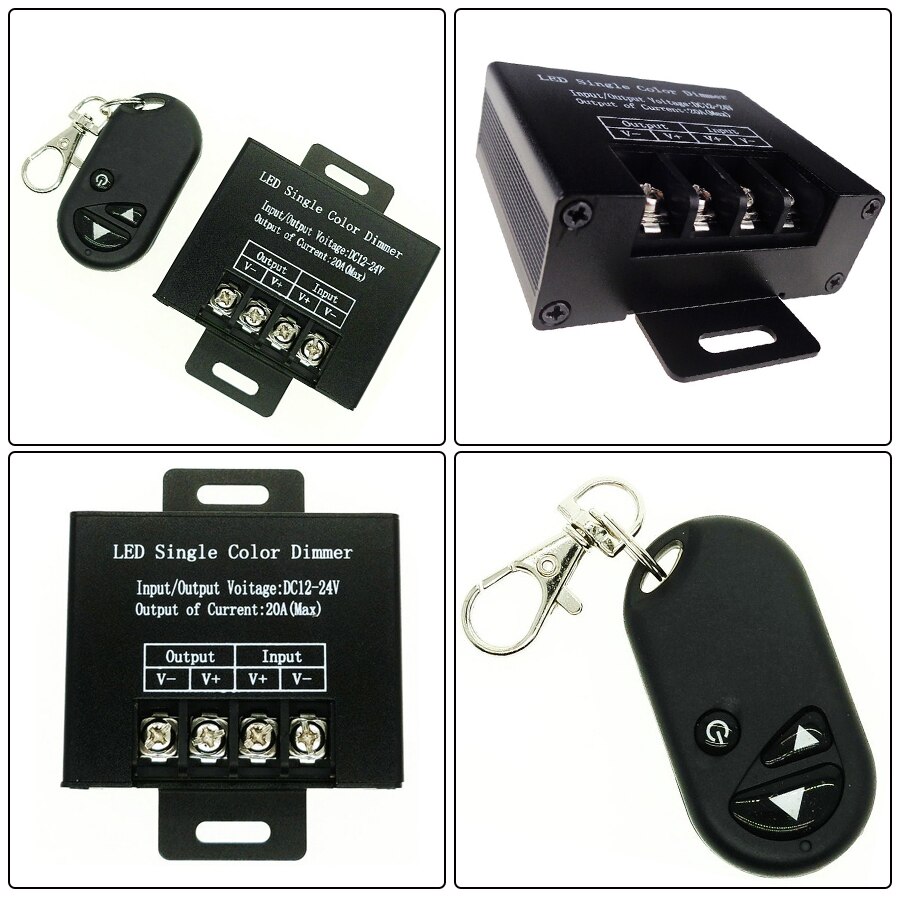 D7 LED Single Color Dimmer With RF Remote Controll... – Grandado