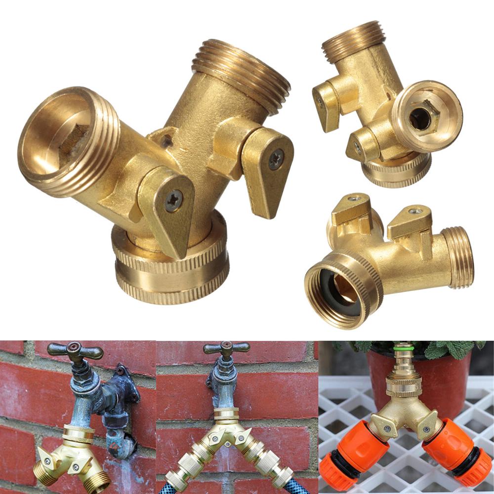 3/4 ''2 Way Messing Tuinslang Ventiel Splitter Con... – Vicedeal