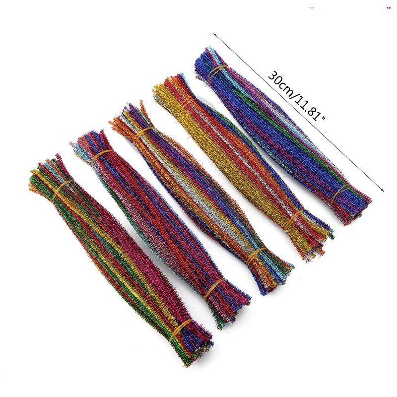 OOTDTY Sparkling Craft Pipe Cleaners 100 Pieces Cr... – Grandado