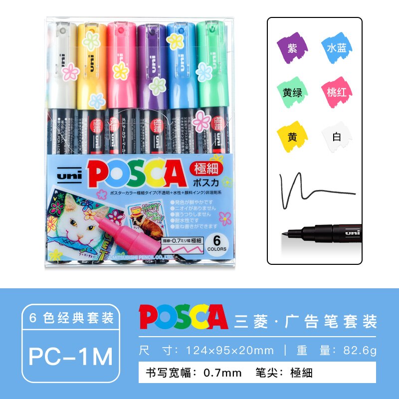 Uni Posca Marker Acryl Pen Voor Coloring Pop Poste... – Vicedeal