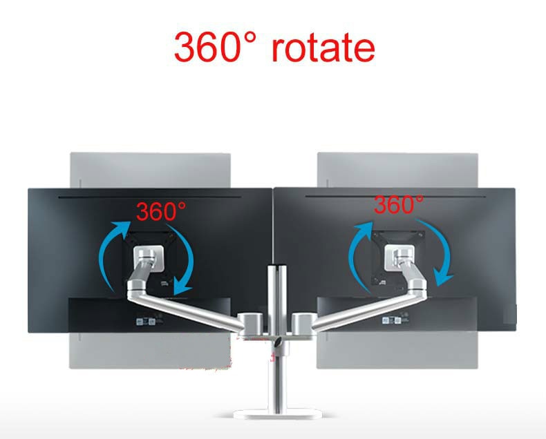 OL-2 Aluminum Height Adjust 17-32" Dual Screen Mon... – Grandado