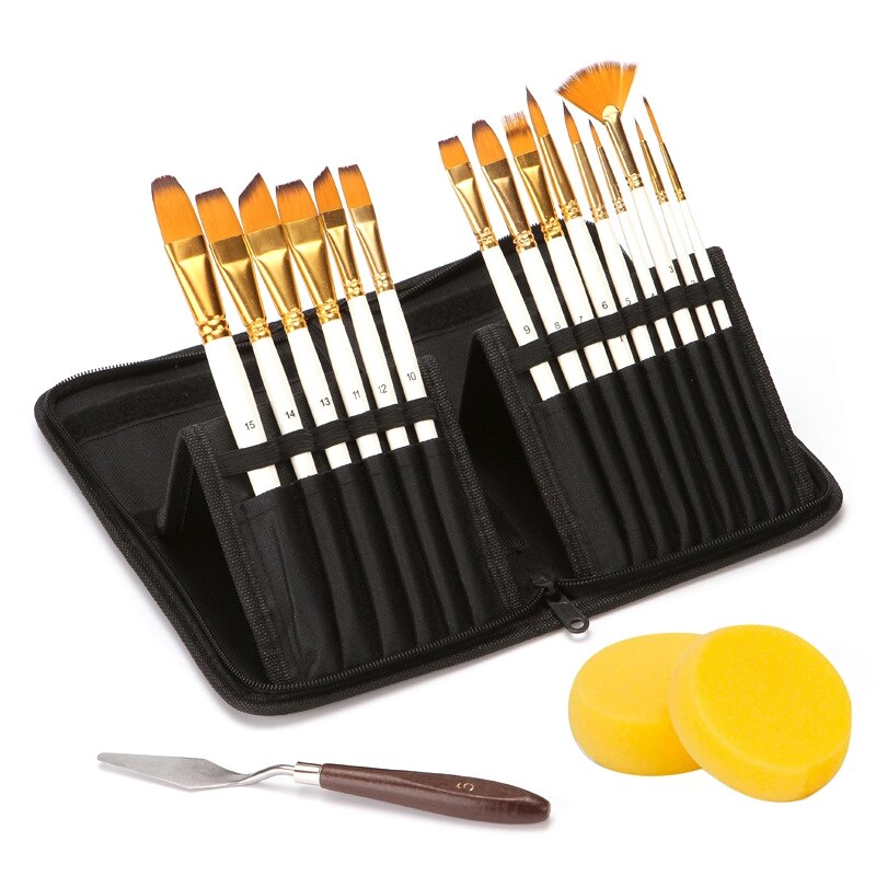 Oil Brush Sets Oil Brush Portable Set Watercolor O... – Grandado