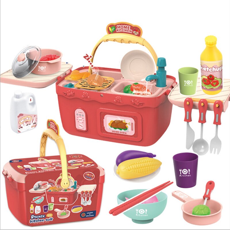 Kids Pretend Play Car storage Kitchen Supplies Coo... – Vicedeal