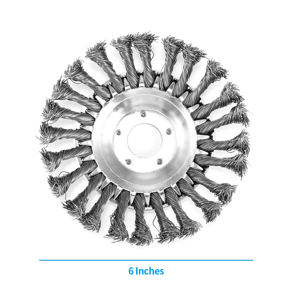 Rotary Brush High Carbon Steel Flat Wire Wheel Bru... – Grandado
