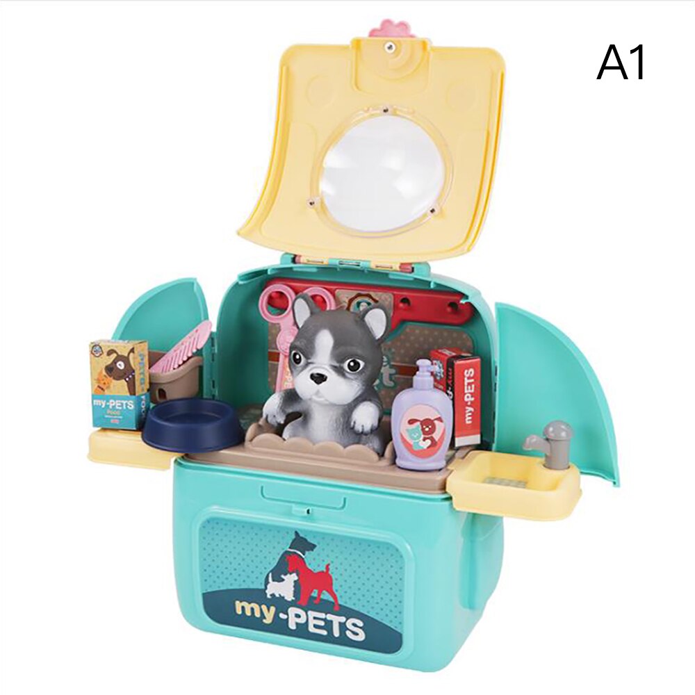 Realistic Pet Vet Play Set Animals Cartoon Dog Cat... – Grandado
