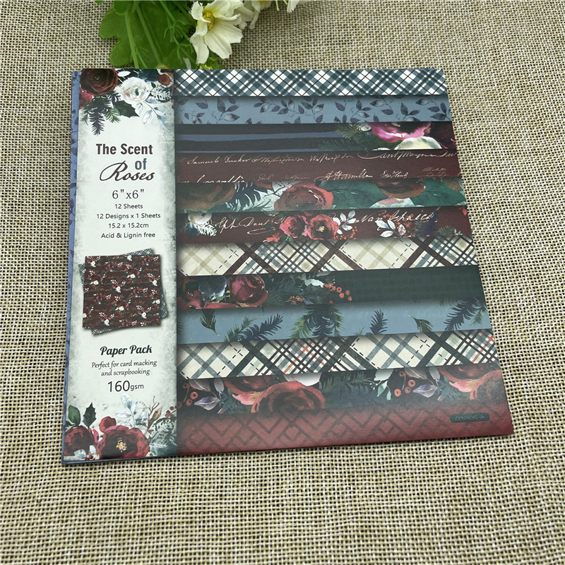 12pc meaning Flower life ours patterned paper Scra... – Grandado