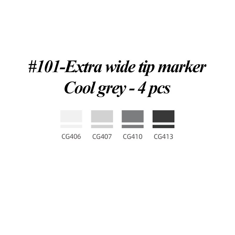 Extra Wide Tip Alcohol Marker Pen 40 Colors Colorf... – Grandado