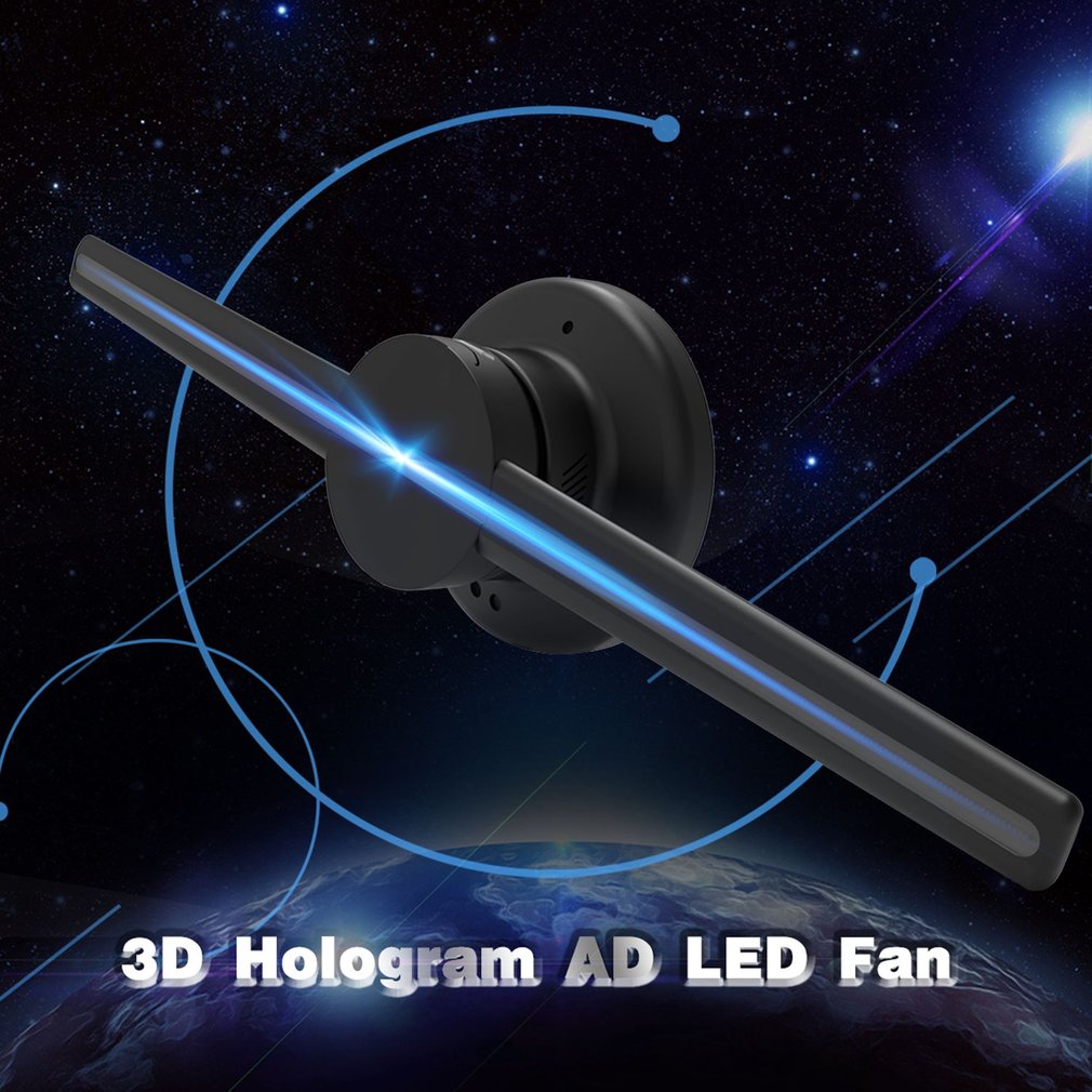 AC 100-240V 3D Hologram AD LED Fan 320 LED Hologra... – Grandado