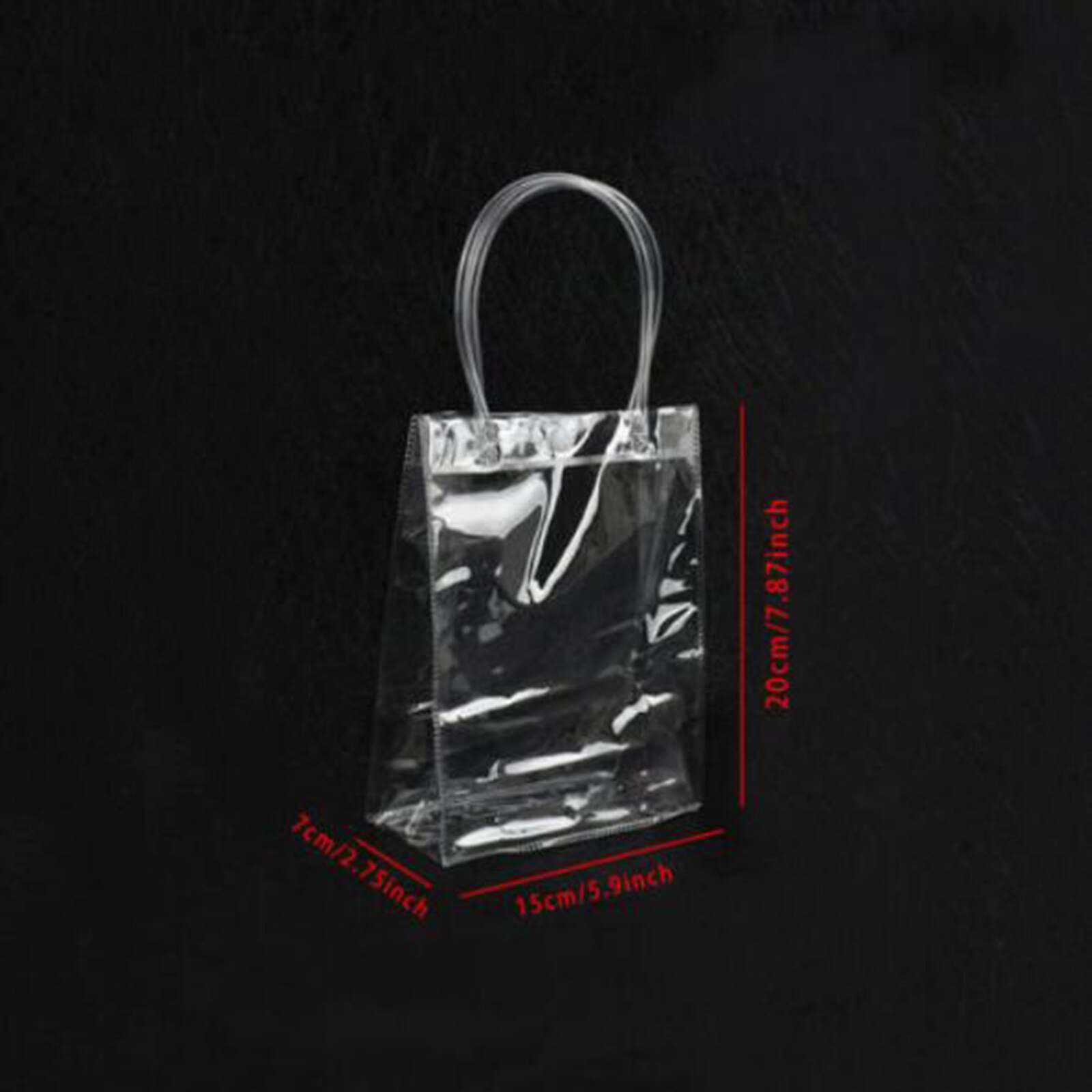 25# Clear Tote Bag Pvc Transparent Shopping Bag Ha... – Grandado