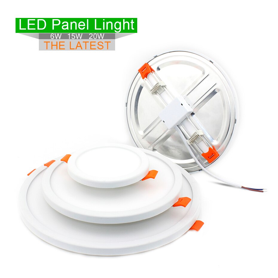 Panel Led Ronde Ultra Dunne 220 v Led Downlight 15... – Grandado