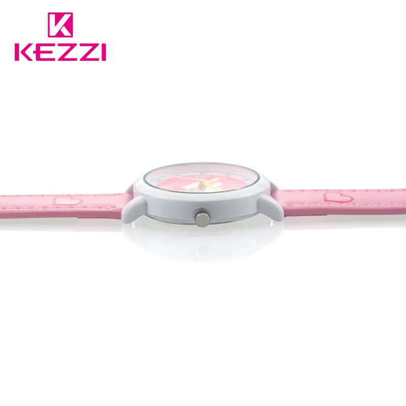 KEZZI Love Hearts child Watches Girl Leather Print... – Grandado