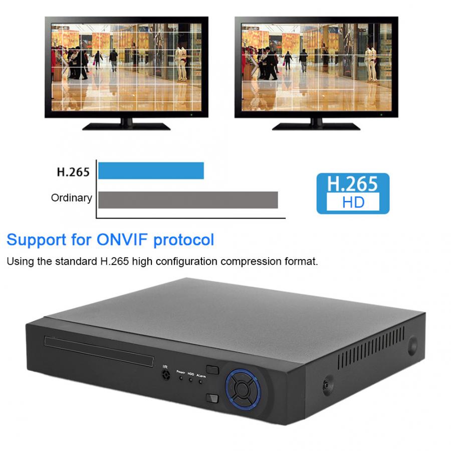 5MP HD 9CH H.265 NVR Net-Harddisk Digital Network ... – Grandado