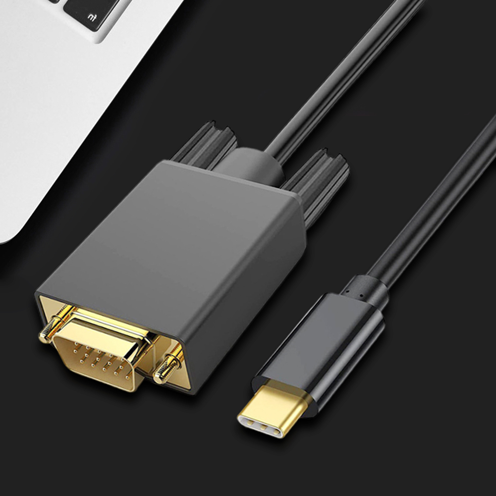 1.8M/6FT USB Type-C Naar VGA Adapter Kabel 10Gbps ... – Vicedeal