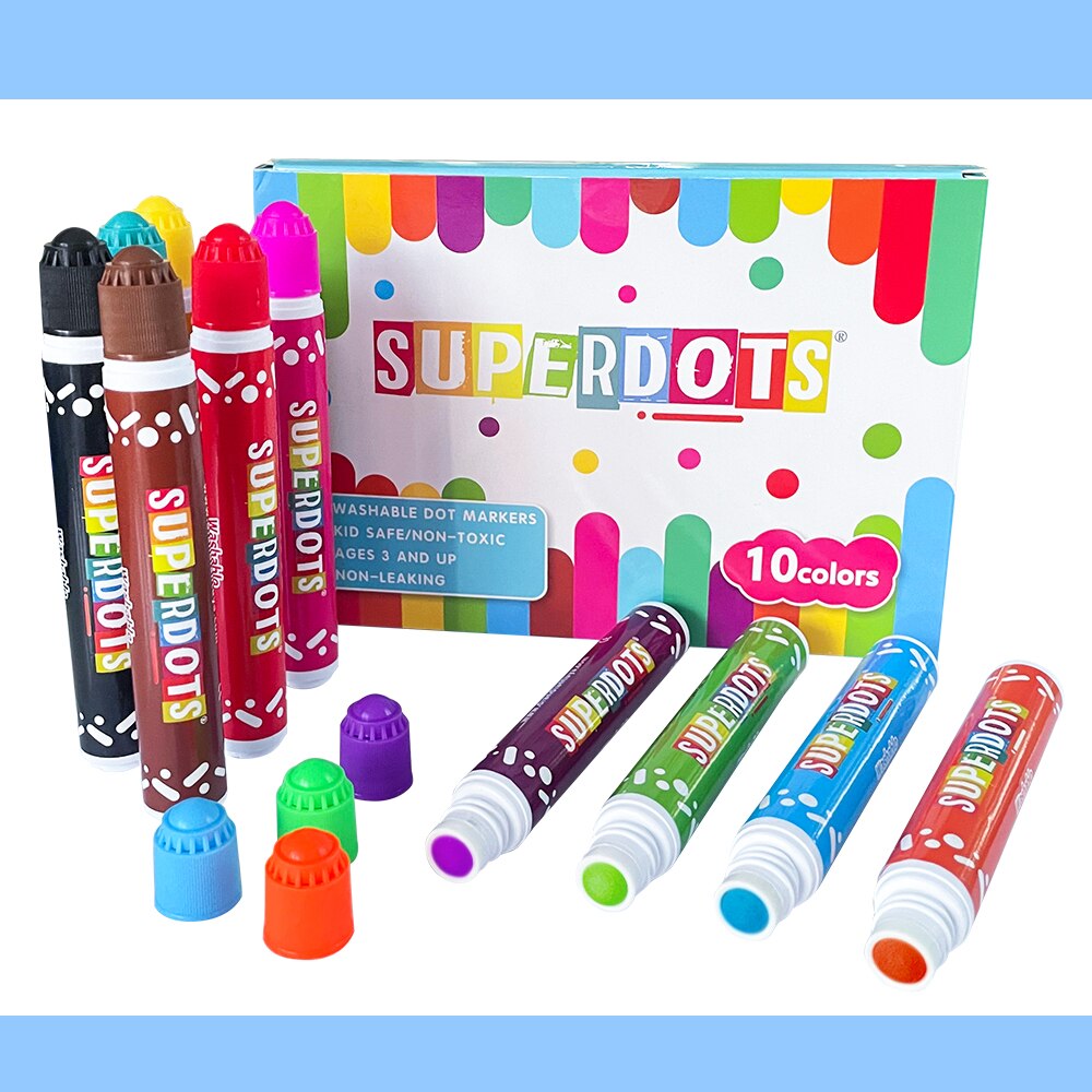 10Pcs/Set Color SUPER DOTS Doodle Graffiti Pen for... – Grandado