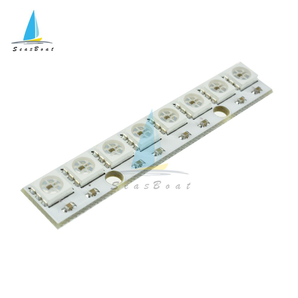 8 Bits 8 Channel WS2812 5050 RGB LED Lights Built-... – Grandado