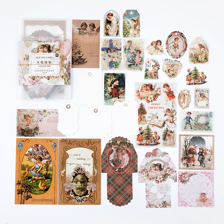 27 Pcs Vintage Scrapbooking Diy Stickers Pack Deco... – Vicedeal