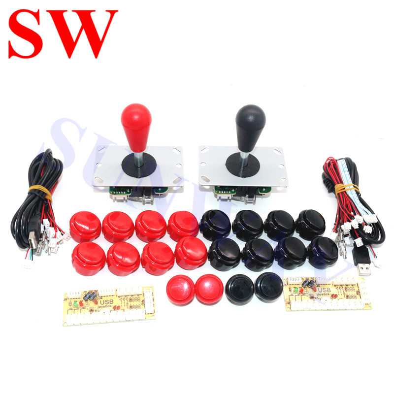 2 spelers Arcade Joystick DIY Kit met Nul Vertragi... – Grandado