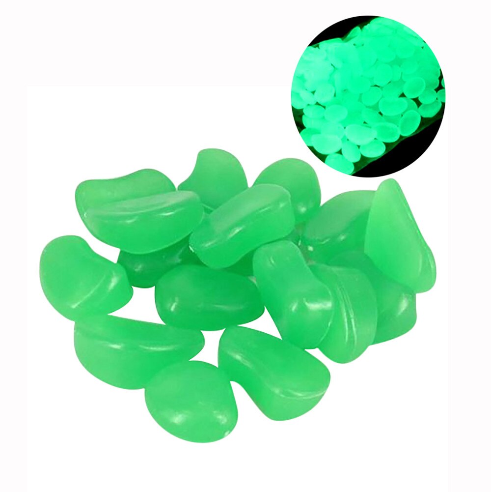 100Pcs Glow in the Dark Garden Pebbles Glow Stones... – Grandado