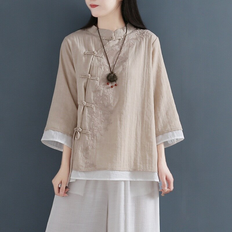 Chinese Style Clothing Women Clothes Cheongsam Top... – Grandado