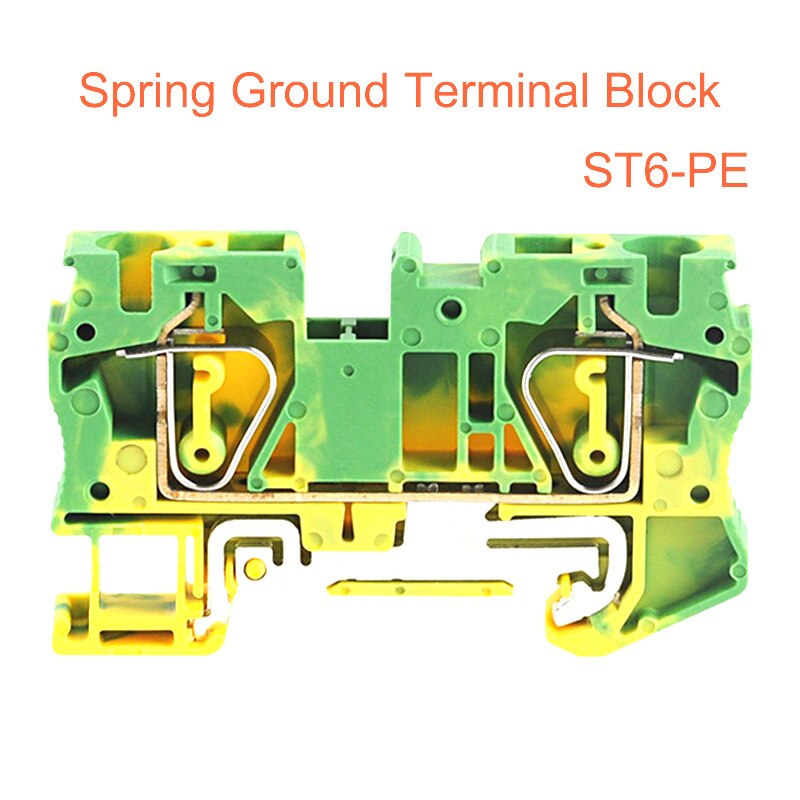 10Pcs Spring Ground Terminal Blocks ST6-PE Morsett... – Grandado