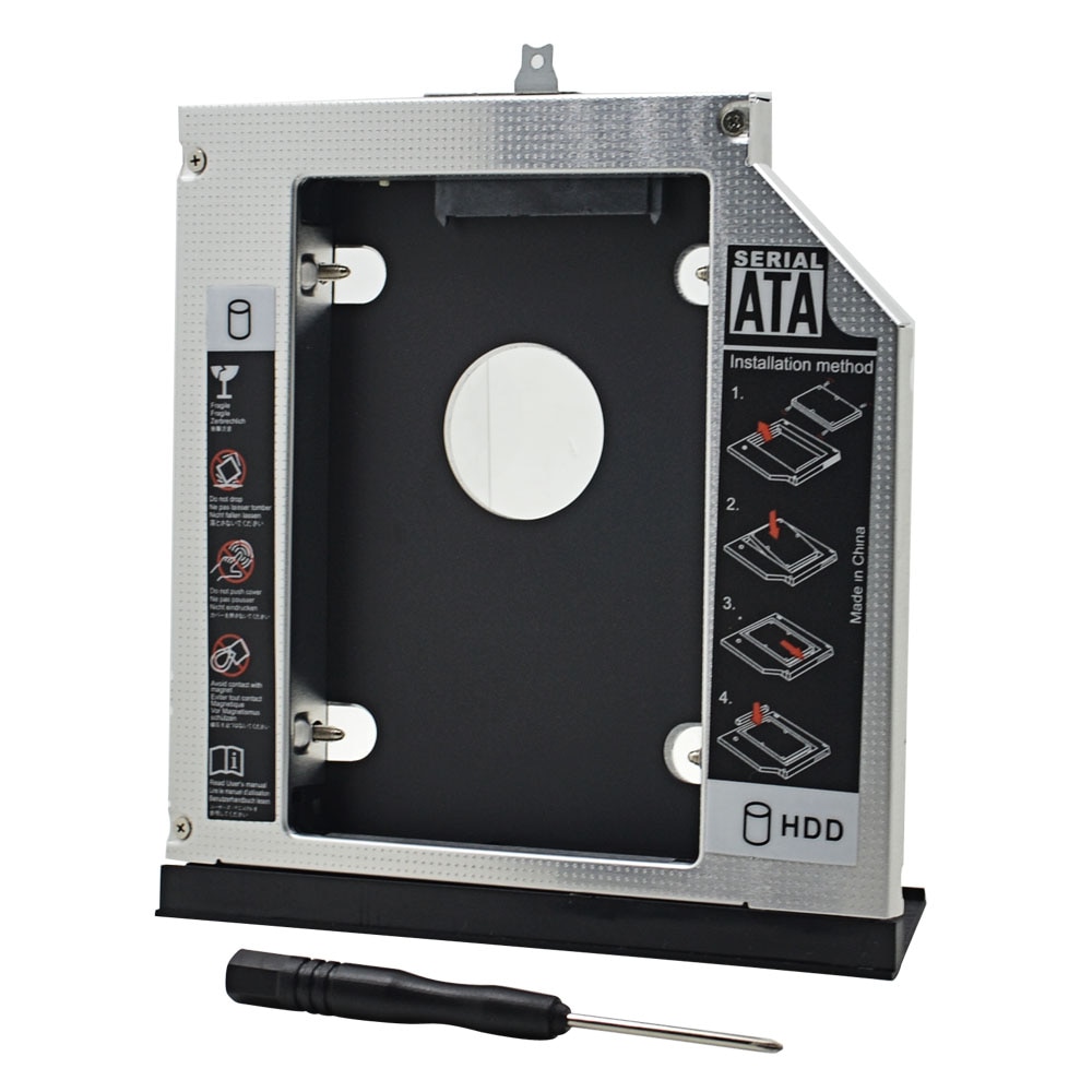 Aluminium HDD caddy 12.7mm SATA 3.0 2.5 "SSD ... – Vicedeal