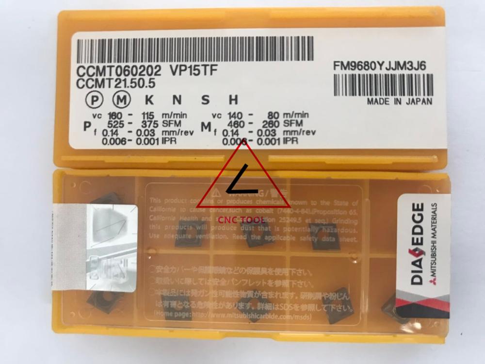 CCMT 060202 VP15TF 10pcs originele Mitsubishi draa... – Vicedeal