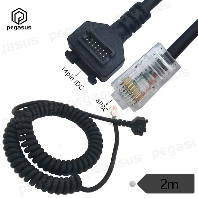 Spiral Coiled USB Cable 14 Pin Pitch 1.27 IDC to R... – Grandado