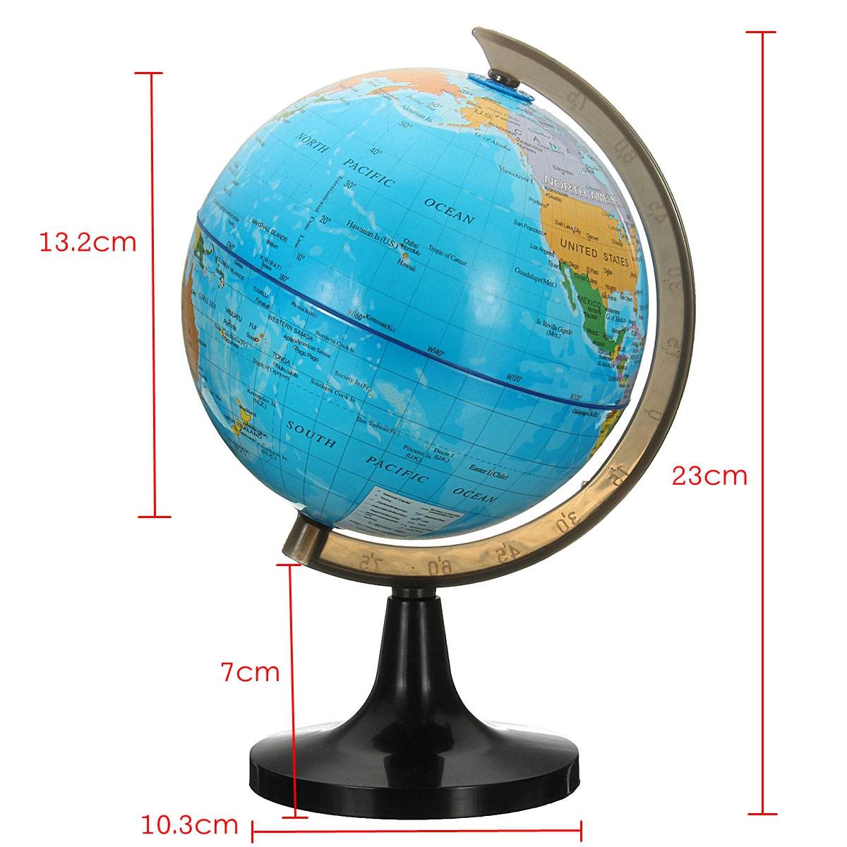 14CM Terrestrial Earth Globe World Map With Stand ... – Grandado