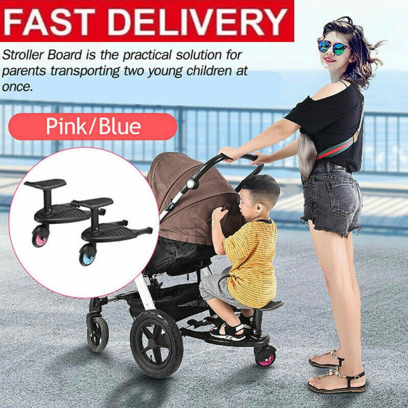 Kids Safety Wheeled Pushchair Stroller Step Standi... – Vicedeal