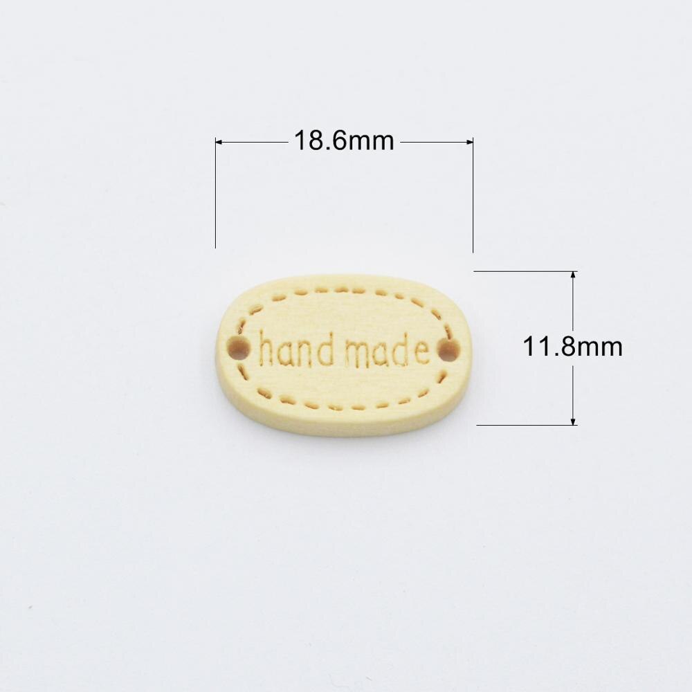 50pcs Wood Handmade Label Tags Sewing Garment Embo... – Grandado