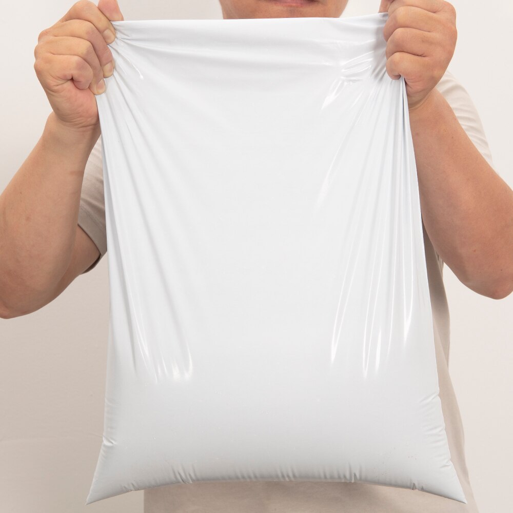 Tassen 25*35Cm 10-100Pcs Witte Koerier Bagsself Ad... – Vicedeal